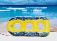 China Colorful Portable 3 Person Inflatable Tube Three Person Float Tube 249cmx122cm CE EN71 for sale