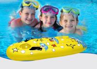 China Yellow Children's Air Bed Inflatable Beach Floating Swiming Surfboard Mattress for sale