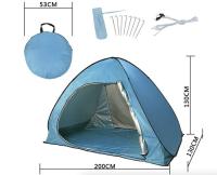 China Custom Quick Open Automatic Pop Up Camping Tents 190T Silver Coated Polyester Beach Awning for sale