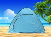 China Custom Quick Open Automatic Pop Up Camping Tents 190T Silver Coated Polyester Beach Awning for sale