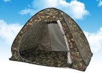 China Custom Quick Open Automatic Pop Up Camping Tents 190T Silver Coated Polyester Beach Awning for sale