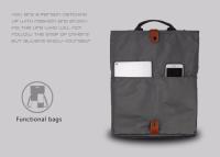 China Hidden Shoulder Strap Laptop Sleeve Bags Notebook Laptop Sleeve Case Foldable 40X29.5X6.5cm for sale