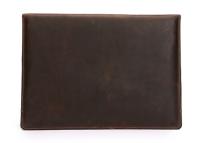 China A4 Size Brown Envelope Style Laptop Sleeve Genuine Documents Leather Laptop Envelope Sleeve for sale