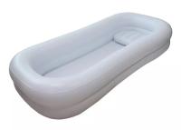 China Portable White Color PVC Inflatable Pool Medical Bathtub 220x100x38CM for sale