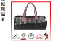 China Black Mens Waterproof Travel Bags Gym Leather Duffle Bag 53X18X21cm for sale