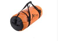 China 60L Large Orange Waterproof Travel Bags 600D Sports Duffel Bag Holdall Shoulder for sale