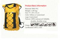 China 20L Travel 500D PVC Waterproof Barrel Bag Backpacking Waterproof Bags for sale