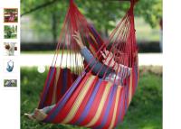 China Outdoor Custom Blue Color Thick Canvas Rocking Portable Camping Hammock Dormitory Bedroom Hanging Chair for sale