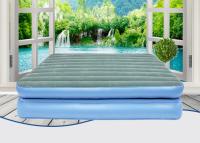 China King Twin Size Blow Up Air Bed Mattress Flocked Elevated Inflatable Outdoor Furniture for sale
