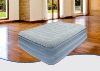 China Light Blue Deluxe Twin Size Inflatable Air Mattress Queen Size Inflatable Outdoor Furniture for sale