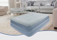 China Light Blue Deluxe Twin Size Inflatable Air Mattress Queen Size Inflatable Outdoor Furniture for sale
