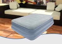 China Light Blue Deluxe Twin Size Inflatable Air Mattress Queen Size Inflatable Outdoor Furniture for sale