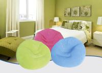 China Fantastic Flocked Air Bed Inflatable Cosy Chair Light Weight Convenient Furniture for sale