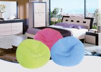 China Fantastic Flocked Air Bed Inflatable Cosy Chair Light Weight Convenient Furniture for sale