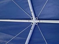 China Outdoor 2x3M Disaster Relief Tent Blue Polyester Oxford Painted Steel Tube Canopy for sale