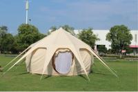 China 285G Outdoor Camping  Tent Waterproof PU3000MM Cotton Glamping Canopy for sale