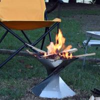China 28x32x25.5CM Outdoor Cool Camping Grill Portable Folding Stainless Steel BBQ Carbon Stove for sale