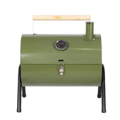 China Outdoor Cool Camping Accessories 12 Inch Portable Grills With Smoker Chimney for sale