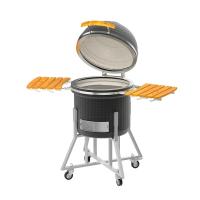 China Outdoor Metal Steel Shell Kamado Charcoal Barbecue Grill 22 Inch for sale