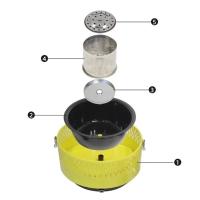 China Multifunctional Tabletop Smokeless BBQ Charcoal Lotus Grill Outdoor Cool Camping 34X25.5CM for sale