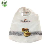 China 60 X 44CM Custom Printing Eco Friendly Accessories RPET 210T Shopping Bag White Color for sale