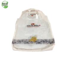 China 60 X 44CM Custom Printing Eco Friendly Accessories RPET 210T Shopping Bag White Color for sale