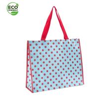 China 45 X 40 X 15CM Eco Friendly Accessories Custom Printing Woven Shopper 100% RPET for sale