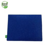 China Blue Color Eco Friendly Accessories RPET Felt Laptop Sleeve Portable Custom 13'' for sale