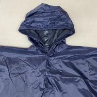 China Custom 50*80'' RPET Unisex Reusable Raincoat Blue Eco Friendly Accessories Outdoor for sale