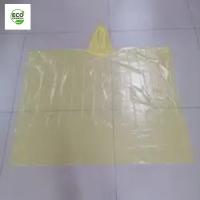 China 50*80'' Custom PLA Unisex Disposable Poncho Sustainable 100% Biodegradable for sale