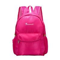 China Reflective Foldable Travel Mountain Climbing Backpack RPET Oxford Diamond Mesh Polyester for sale