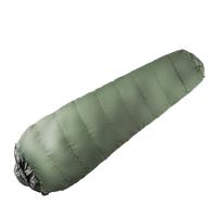 China 230x80x50CM Custom Black Orange Waterproof 190T Polyester Travel Mountain Sleeping Bags for sale
