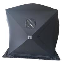 China 147*147*165CM Ice Shelter Ventilated Black 150D Polyester For Outdoors Camping for sale