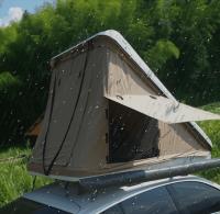 China Silver Gray Hard Shell Outdoor Universal Roof Top Tent With Ventilation 210*125*90CM for sale