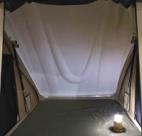 China Silver Gray Hard Shell Outdoor Universal Roof Top Tent With Ventilation 210*125*90CM for sale