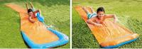 China PVC Colored Inflatable Double Splash Water Slide 60~120cm Bounceland Double Slide for sale