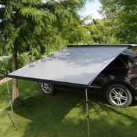 China Modern Outdoor Roof Top Tent 2.5*2.5M 3D Embossed Vinyl Semi Automatic Car Side Awning for sale