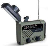 China Portable LED Flashlight Torch Solar Powered NOAA Weather Radio For Camping for sale