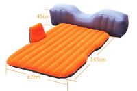 China PVC Flocking Ultralight Camping Inflatable Sleeping Pad 143X87X35cm for sale