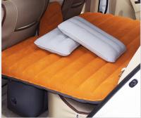 China PVC Flocking Ultralight Camping Inflatable Sleeping Pad 143X87X35cm for sale
