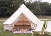 China Family Camping Bell Tent Core PU3000mm Coated 285G Cotton Windproof 400*400*250CM for sale