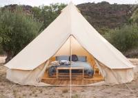 China Family Camping Bell Tent Core PU3000mm Coated 285G Cotton Windproof 400*400*250CM for sale