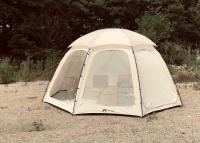 China Octagon Waterproof Polycotton Outdoor Camping Tent With Aluminum Frame Pole 4*4*2.4M for sale