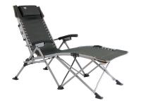 China Steel Tube Frame Portable Compact Camping Folding Beach Lounge Chairs 65*105*53CM for sale