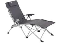 China Steel Tube Frame Portable Compact Camping Folding Beach Lounge Chairs 65*105*53CM for sale