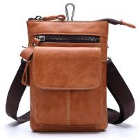 China Luxury Crossbody Neck Wallet 4.9*7.3*2.3'' Black Genuine Leather Multifunctional Travel Bag for sale