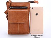 China Luxury Crossbody Neck Wallet 4.9*7.3*2.3'' Black Genuine Leather Multifunctional Travel Bag for sale