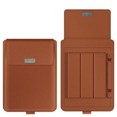 China Modern Luxury Slim Design Multifunctional PU Laptop Sleeve Bags For 13'' Notebook Velcro Closure for sale