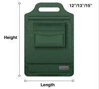 China High Standard 13'' Green PU Multi Purpose Laptop Sleeve Bags With Zipper Pouch for sale