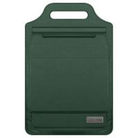 China High Standard 13'' Green PU Multi Purpose Laptop Sleeve Bags With Zipper Pouch for sale